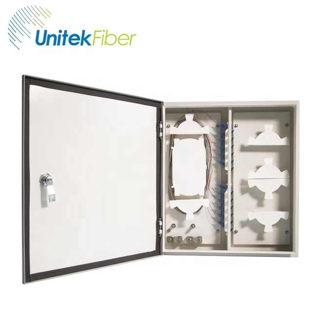 Fiber Optic Metal Terminal Box SC LC ST FTTH FTTX 24 48 Port Outdoor ...