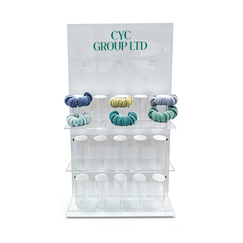 3-Tier Acrylic Display Shelf - Space-Saving Retail Display Stand for ...