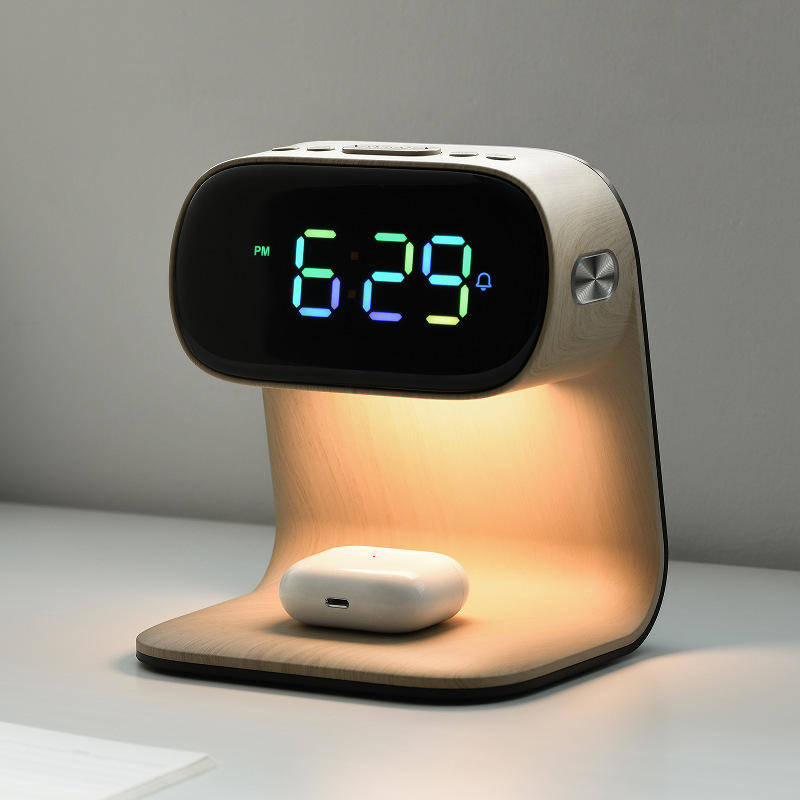 Smart LED Night Light with Wireless Charging for Phone Earbuds ...