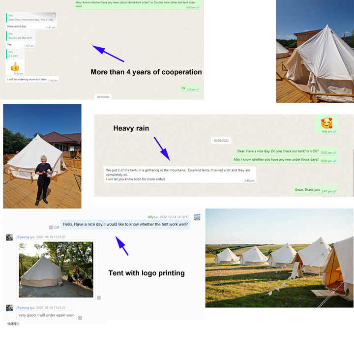 4 Season 4M 4 Persons Durable Water Resistant Outdoor Camping Yurt ...
