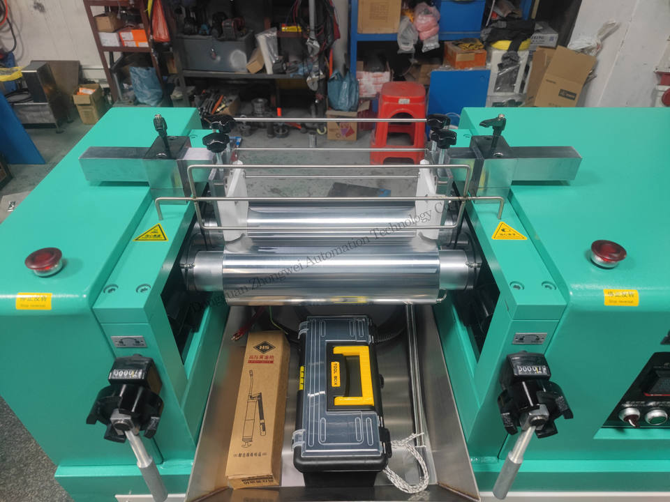 160mm Water-Cooled Two Roll Mill | Rubber & Silicone Mixing Machine ...