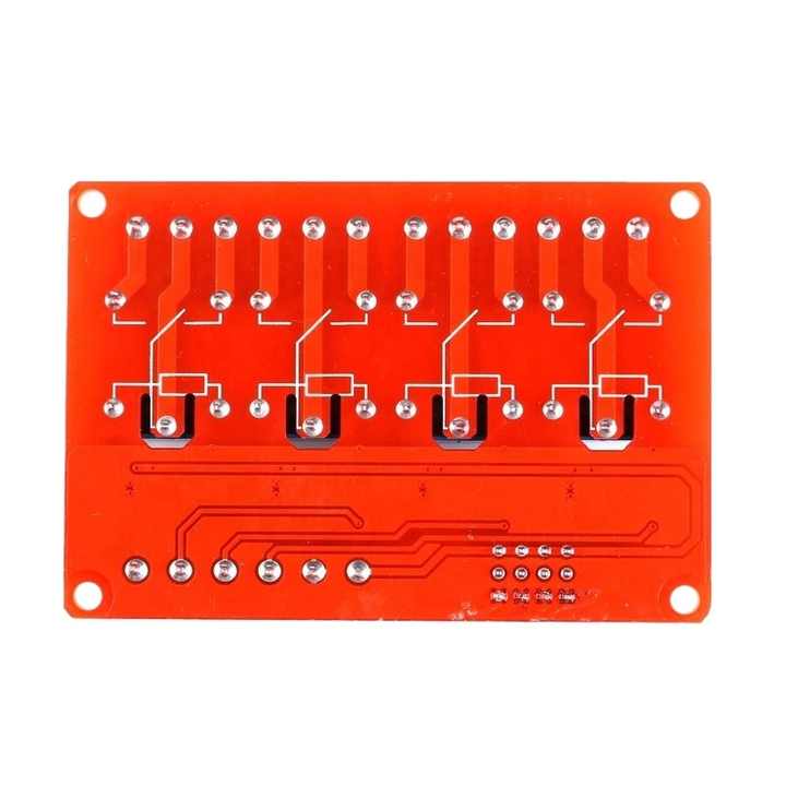 New 12V 4 Channel Relay Module High Low Level Trigger With Optocoupler Relay Output 4 Way Relay ...