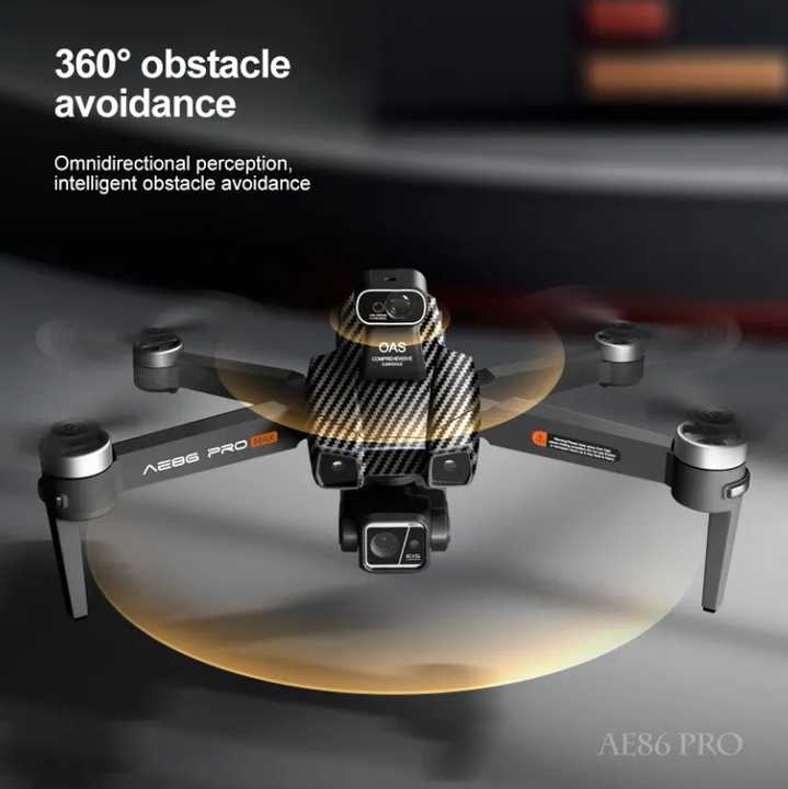 AE86 PRO MAX AE86 Plus Drone 4K HD Dual Camera FPV 3-Axis Anti-Shake ...