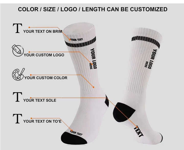 Custom Running Ins Fashion Shock-absorbing Socks Men's Sports Anti-odor ...
