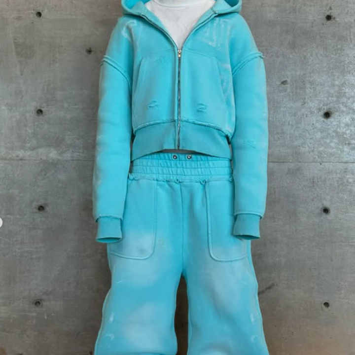 Full Zip up Side Pocket Flared Sun Faded Vintage Distress Graphic ...