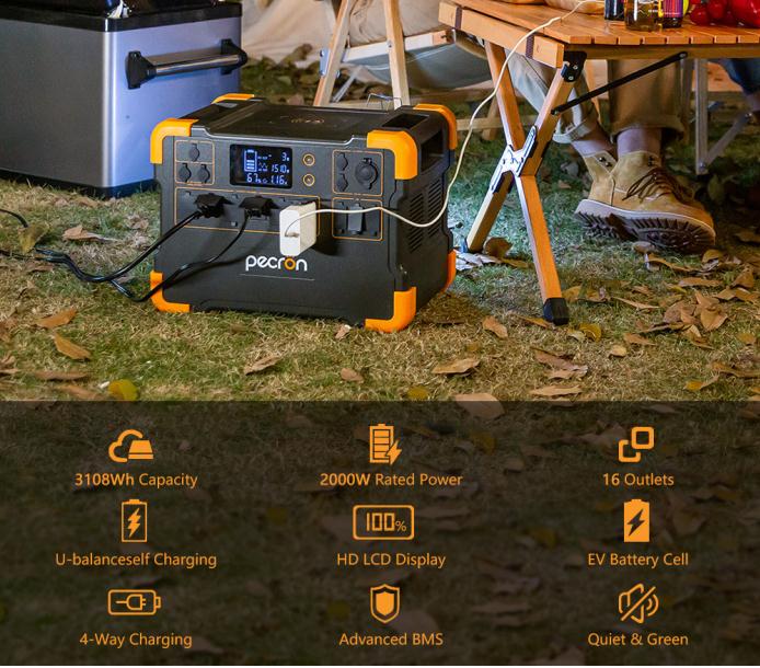 Pecron E3000 Ultimate Power Source, Off-Grid Li-Ion Battery, Generator ...