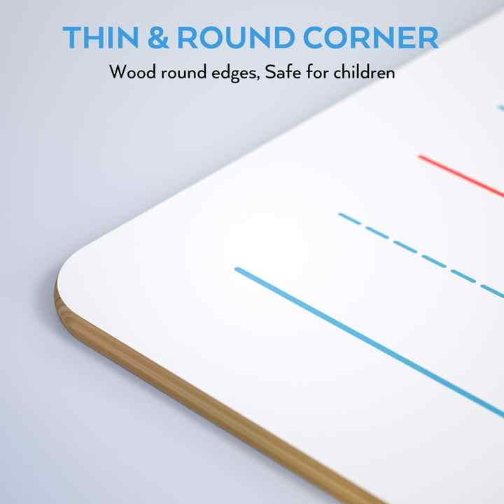 Factory Direct Frameless Mini Whiteboard - Double-Sided Lined Dry Erase ...