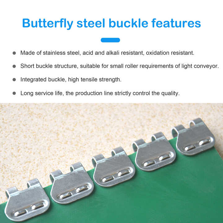 Conveyor Belt Lacing 24" Staple Fasteners Stainless Steel Butterfly ...