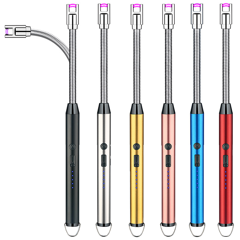 Encendedor Eléctrico USB Recargable para Cocina Carbon Azul GENERICO ...