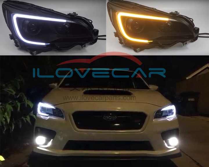 Upgraded Car DRL LED Daytime Running Light with Turn signal For Subaru ...