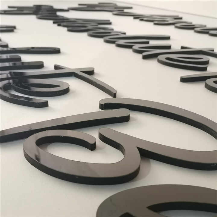 Outdoor Matt Black Acrylic Laser Cut Letters for Advertising| Alibaba.com