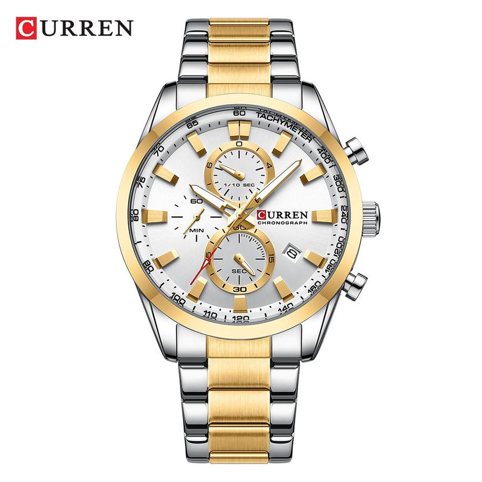 Mens Quartz Watches 44mm Dial Stainless Steel Strap Designer Watch ...