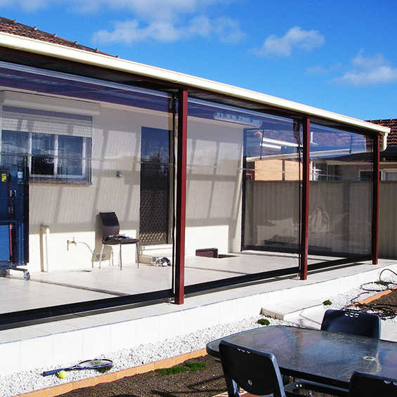 Manufacturer Customized Waterproof Outdoor Blinds - PVC Motorized Zip ...