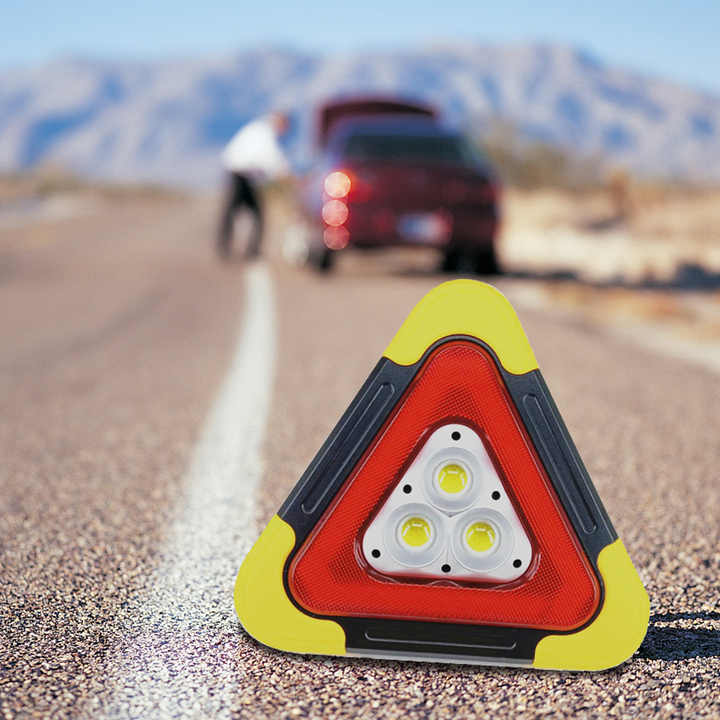 Triangle Emergency Warning Light - Portable Solar LED