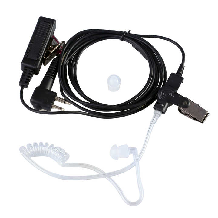 2 Pin Headset for Two Way Radio Walkie Talkie Acoustic Air Tube ...