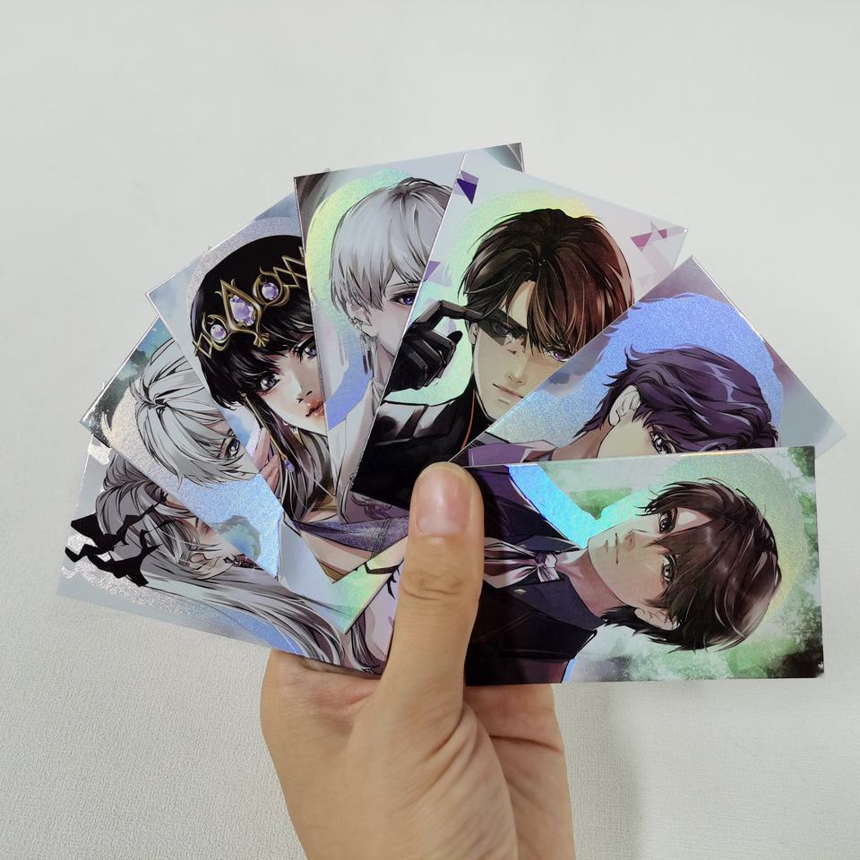 Popular Cool and Aloof Cartoon Male Head Cards Special Laser Material ...