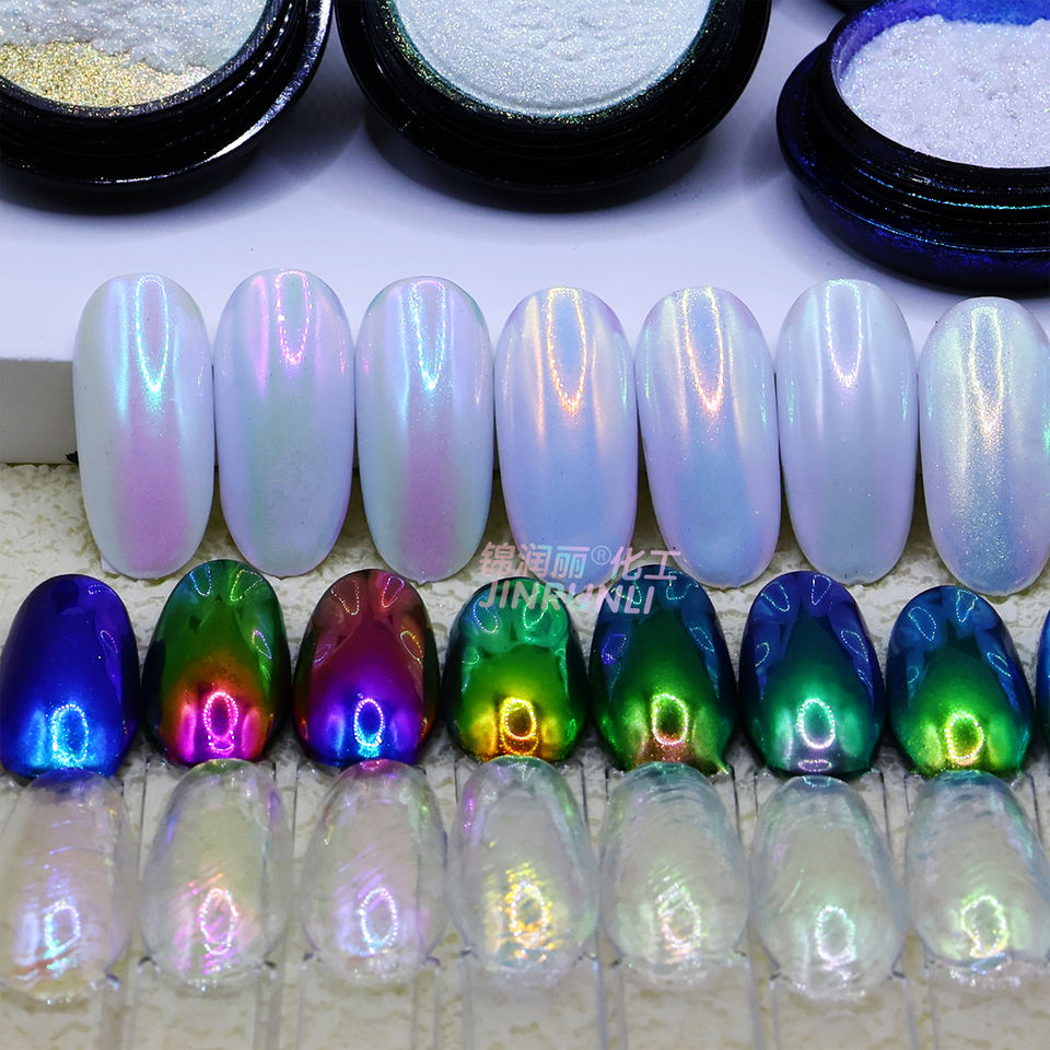 Aurora Chromium Inorganic Nail Pigment with Hyper Shift Chameleon ...