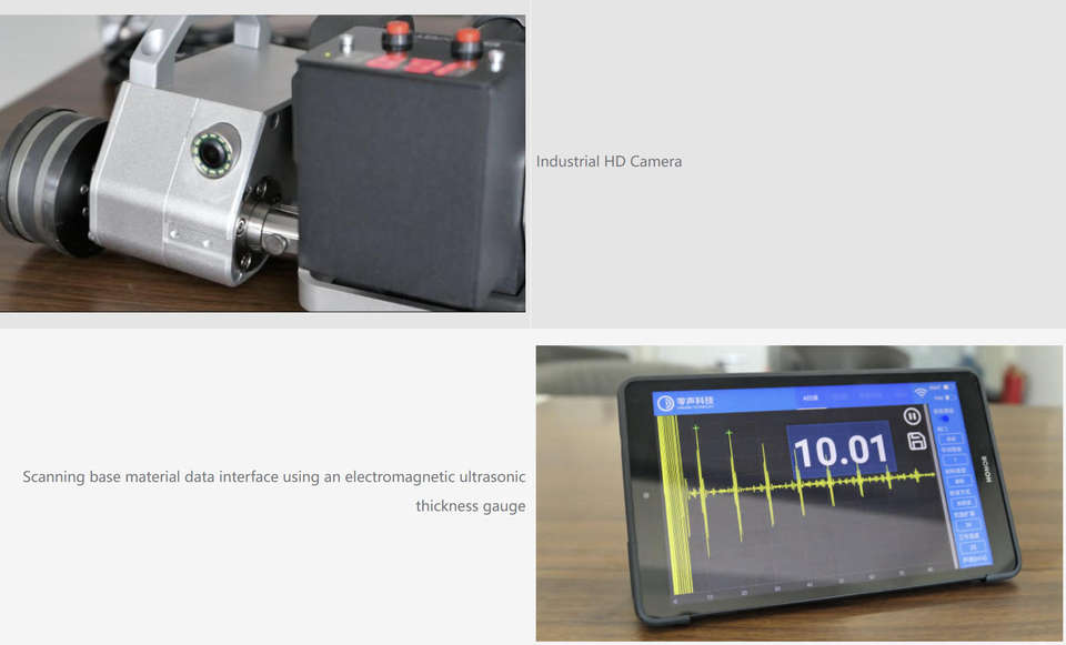 JZJR50 Industrial Magnetic Crawler Robot for Tank and Pipeline Visual ...