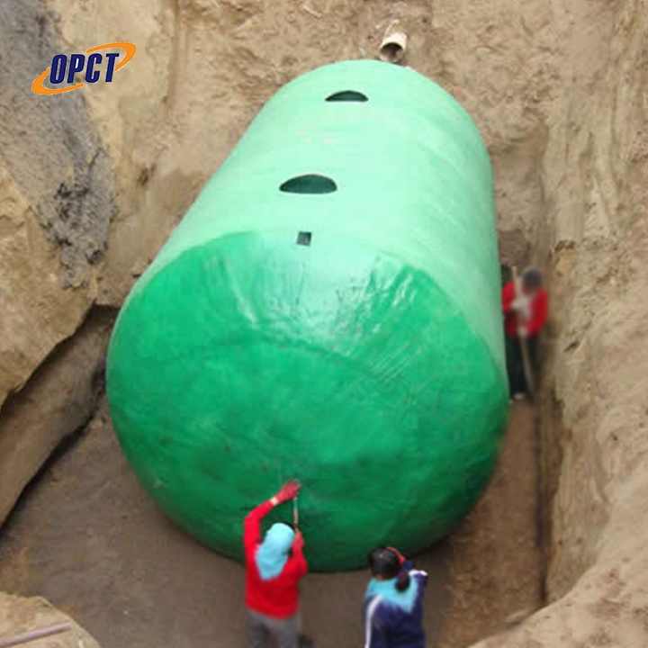 FRP septic tank for household use in new rural areas three-segment ...