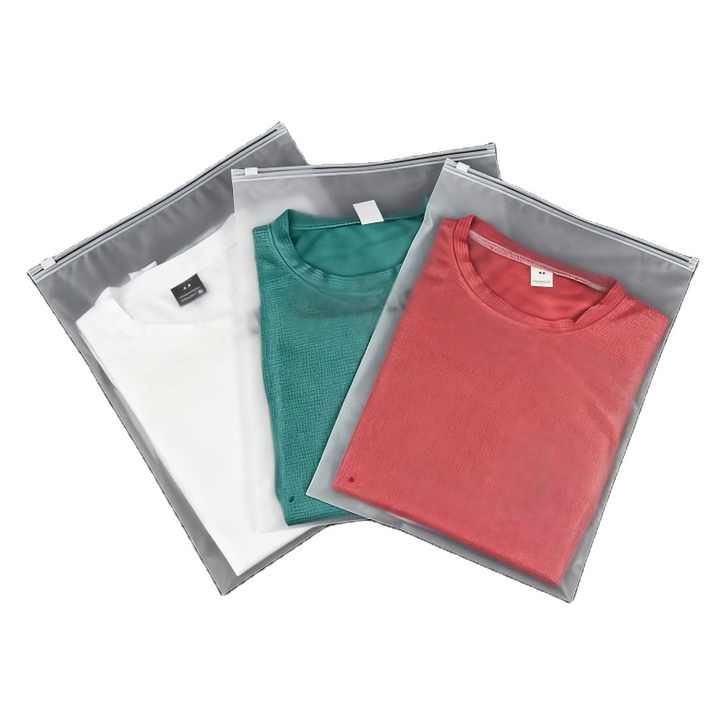 Custom Biodegradable Zip Lock Bags Matte Frosted EVA with PE Plastic ...