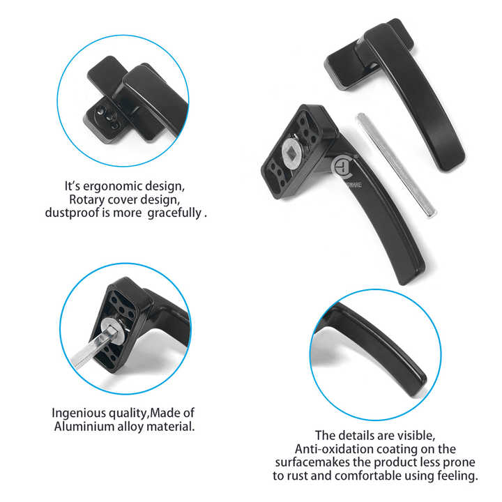 Saudi Modern Design Aluminium Door & Window Hardware Aluminum Matt ...