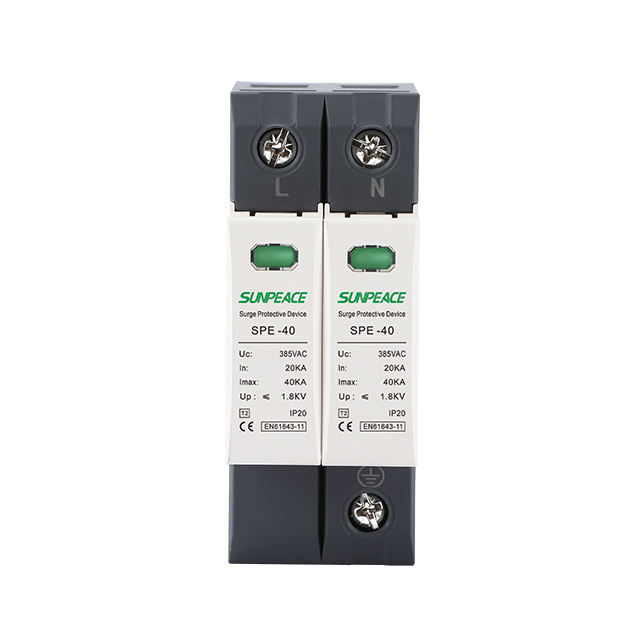 DC SPD House Surge Protective Device 2P 600V Type T1+T2 20-40KA ...