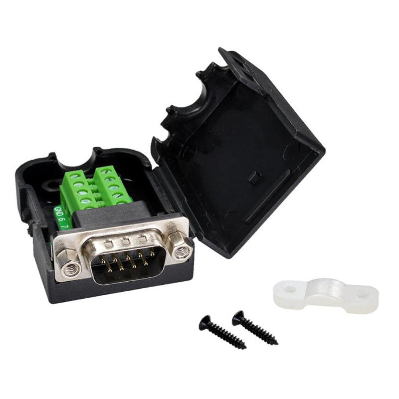 D-SUB RS232 DB9 pin female signal terminal breakout connector with ...