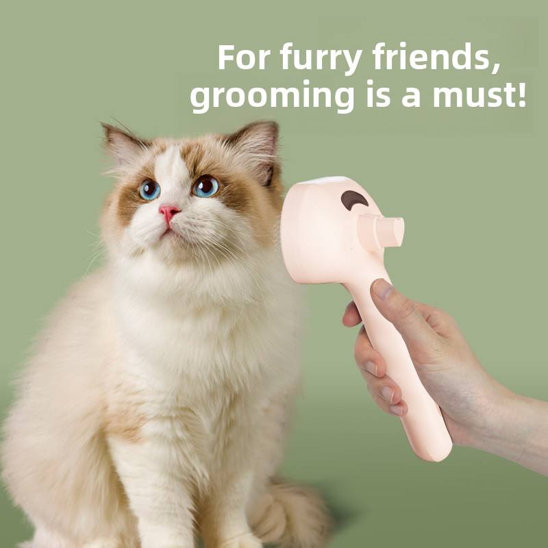 Plastic Cross-border Cat Pet Comb Spray Battery-Powered Non-Fluffing ...