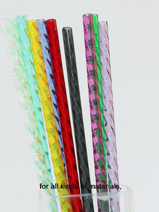 Reusable 12 Inch Swirly 40Oz Tumbler Straws, PETG Hard Plastic Spiral ...