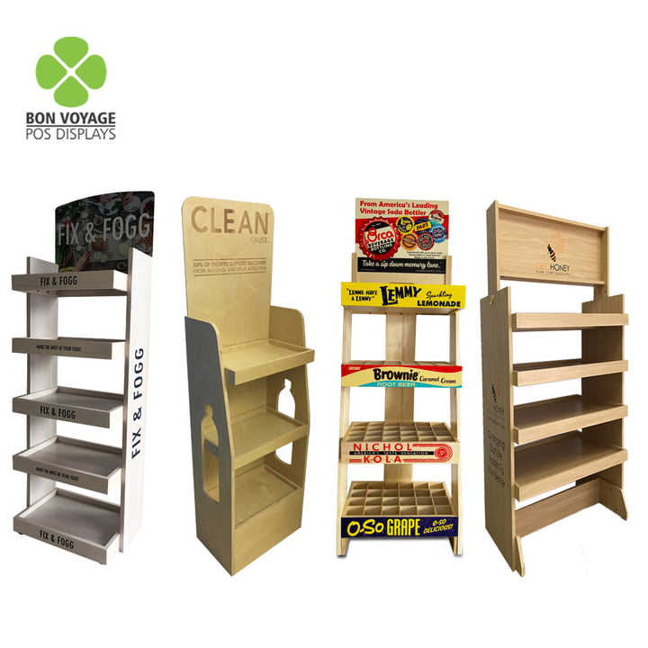 Retail Store Countertop Wooden Fruit&vegetables Display Rack