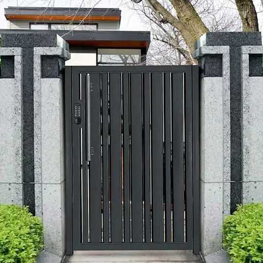 Contemporary Villa Entrance - Modern Steel Sliding Gate