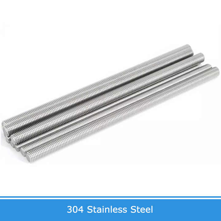 M6M8M10M12M14M16M18M20M27 DIN975 304 Stainless Steel Reverse Threaded Rods Bar Studs Screw Rod ...