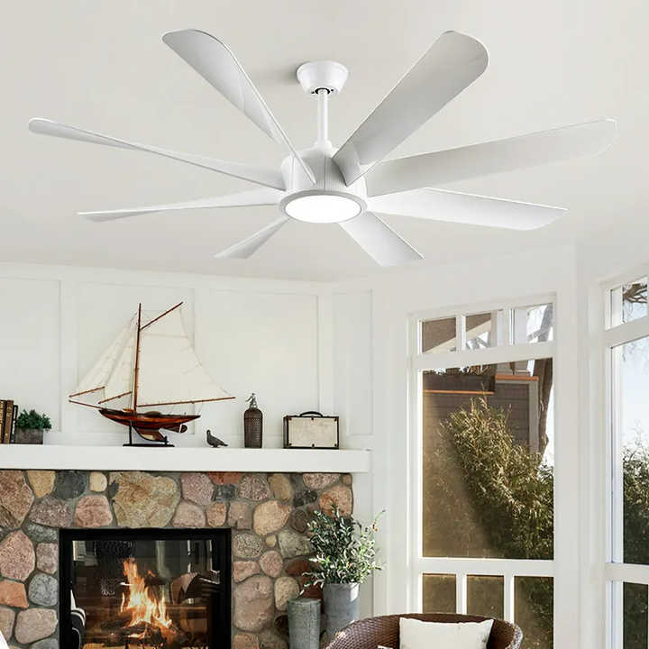 Super Powerful Ceiling Fan with 8-Leaf 60 Inch ABS Blades
