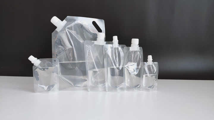 Rts 12 Oz Transparent Spout Pouch For Clear Drinks, Oem Available