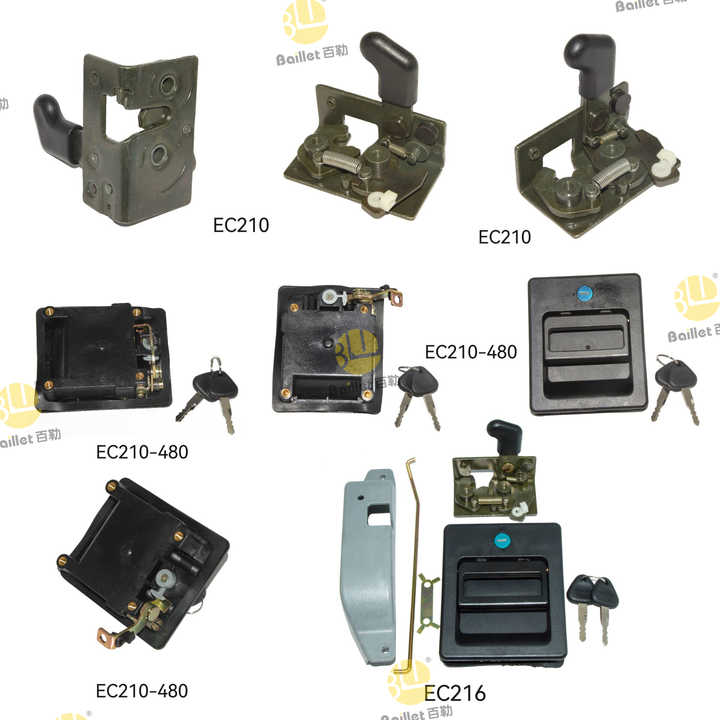 100% New Machinery Parts for Excavator Cabin Side Door Locks