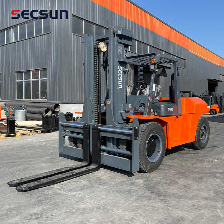 CE Certified FD100 Diesel Forklift - 7 Ton to 10 Ton Capacity