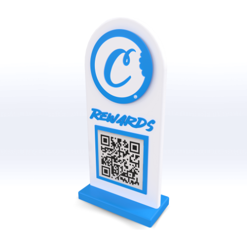 Custom QR Code Display Stand - Durable Acrylic Tabletop Design