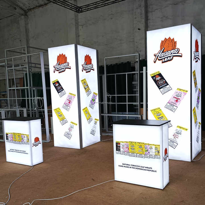 Modular Tradeshow Display Aluminium Advertising Display Rack Stand ...
