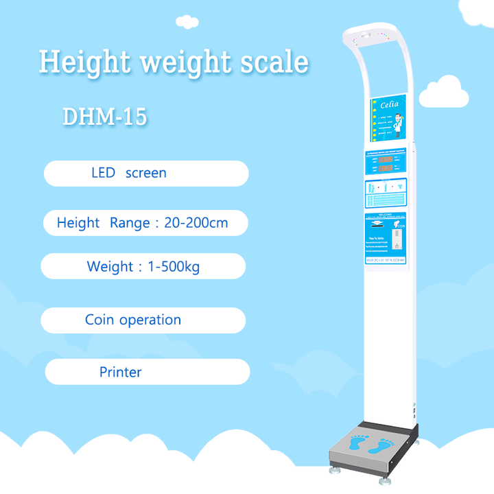 DHM-15 Height Weight Scale - Accurate Body Fat Measurement