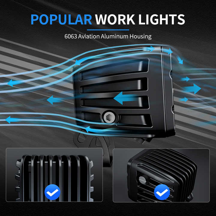 Aurora RGB 2 Inch LED Pods - Durable Offroad Work Lights