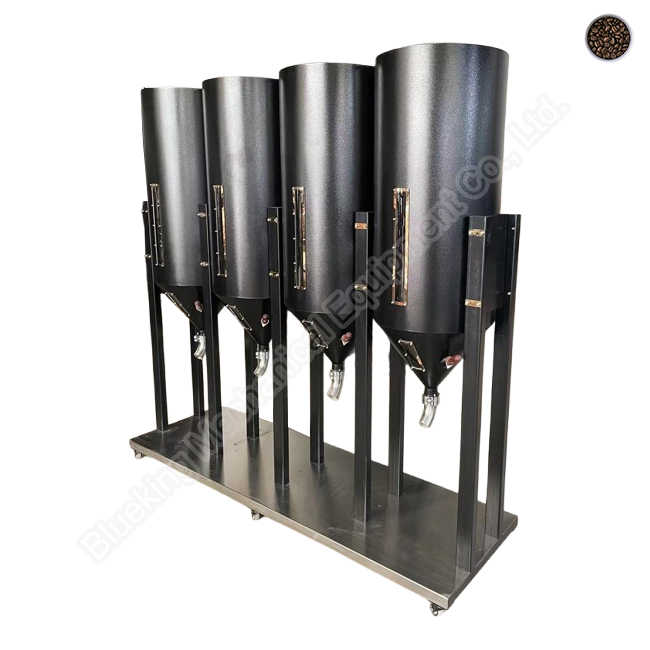Coffee Beans Small Silos Coffee-bean-dispenser-silo Stainless Steel ...