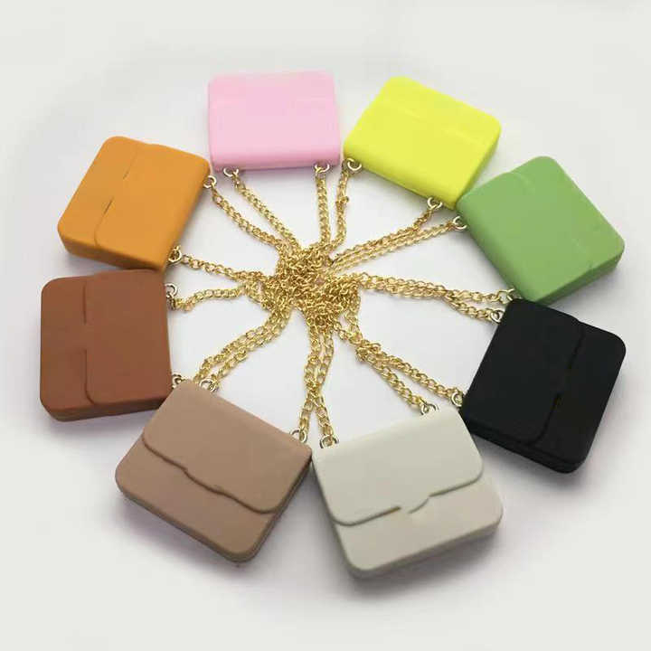 Fashion PU Leather Mini Bag Keyring Bag Decorative Key Chain Handbag ...