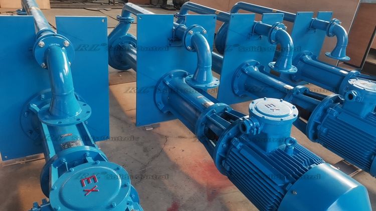 Oil Drilling Circulating Mud Vertical Submersible Slurry Pump Discharge ...