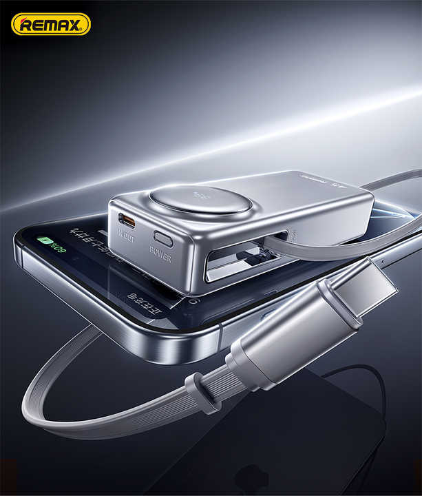 REMAX FCP-10 10000mAh Power Bank 45W Fast Charge Telescopic Cable Ultra-Portable & Smart Digital ...