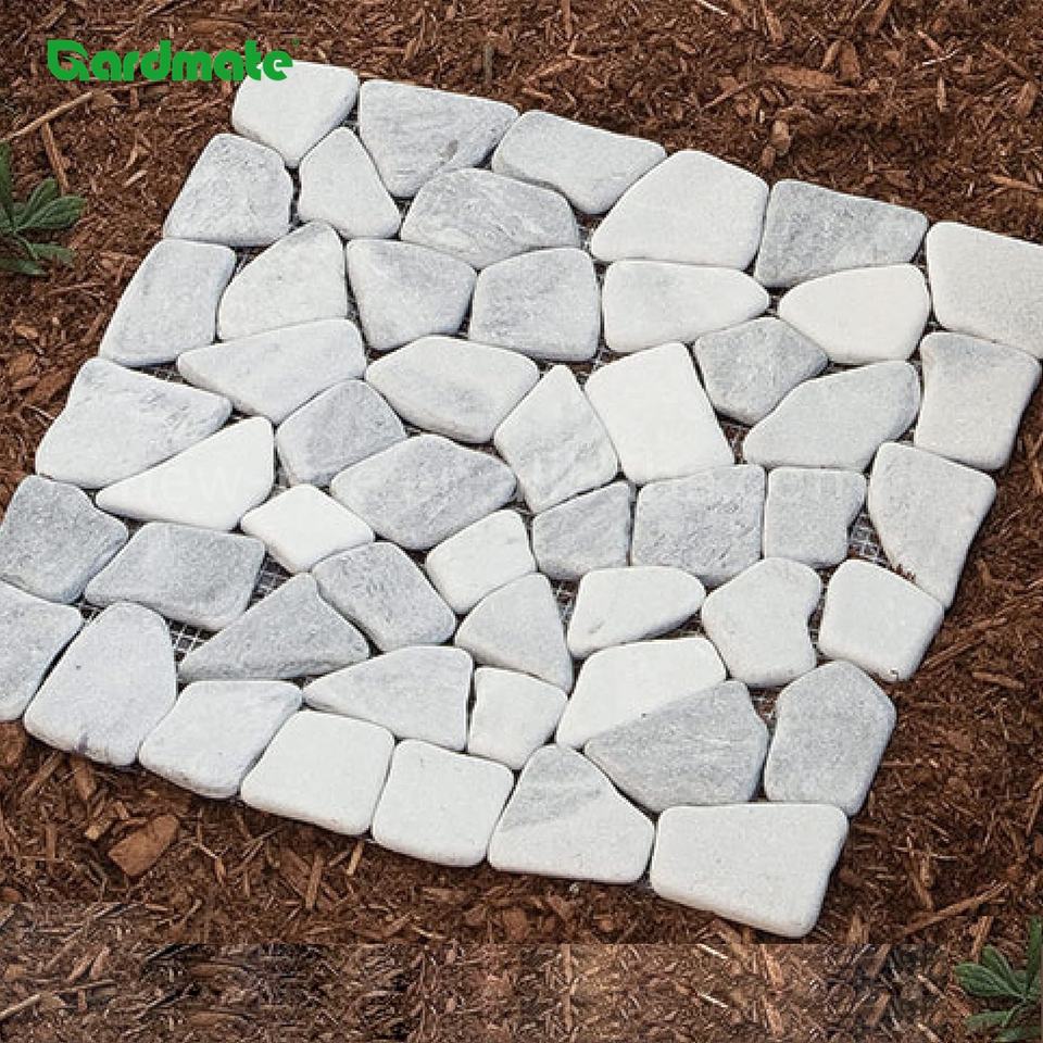 GARDMATE 3pack Square Marble Riverstone Stepping Stones 33x33cm Weather ...