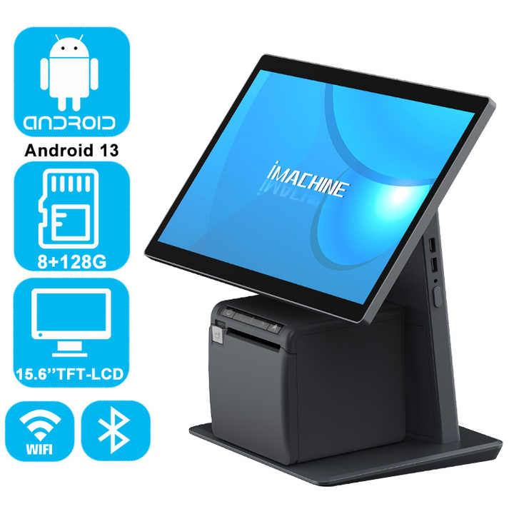 Smart 15.6-Inch Android Touch Screen POS Terminal with Metal Stand for ...