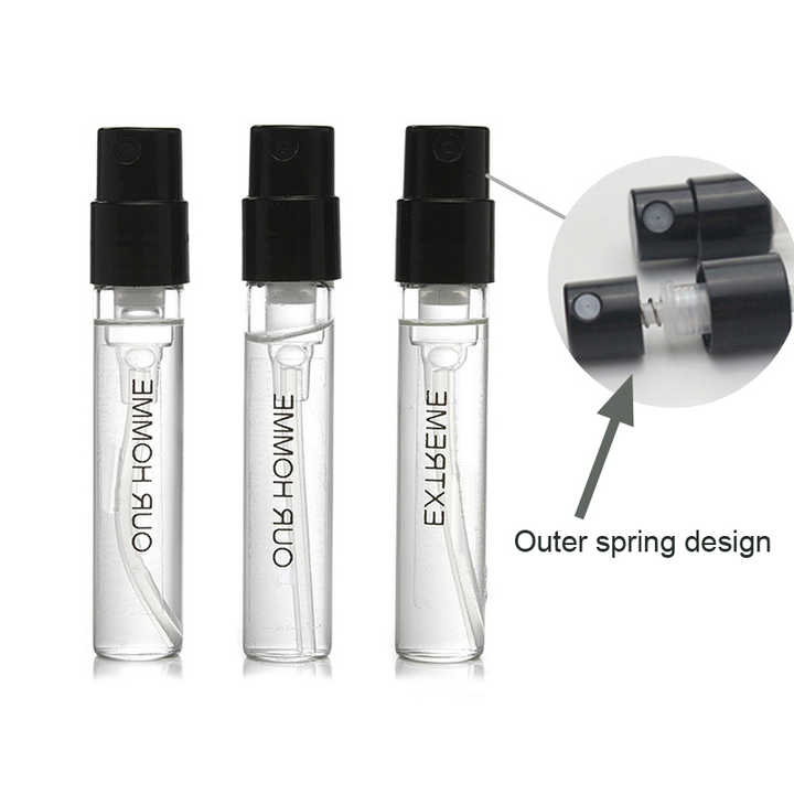 Mini 1.5ml 2ml Sample Perfume Bottle Glass Vial Pump Sprayer Logo ...