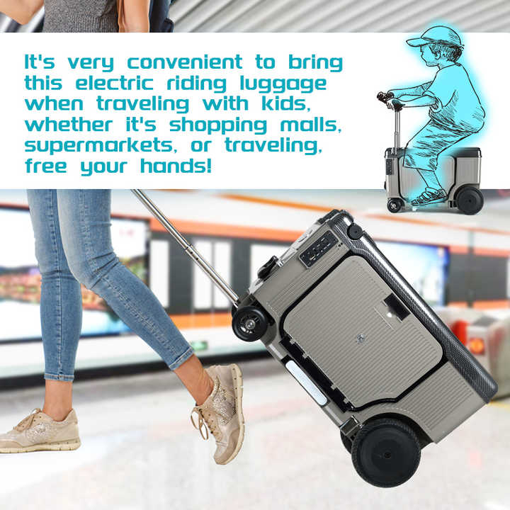 Smart Electric Riding Travel Trolly Luggage Suitcase