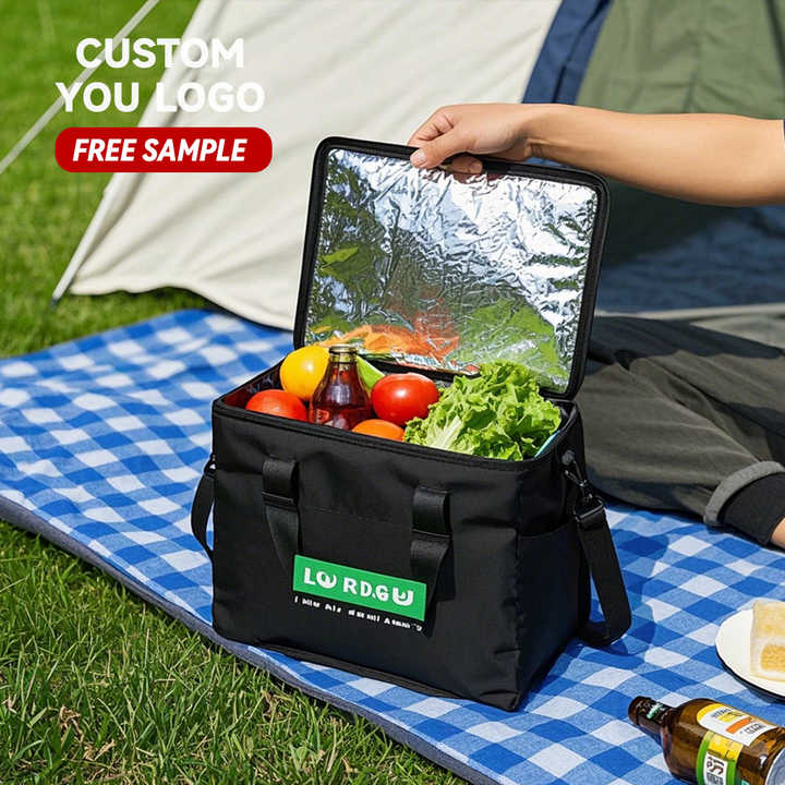 Custom Logo Insulated Lunch Cooler Bag with Handle Waterproof and ...