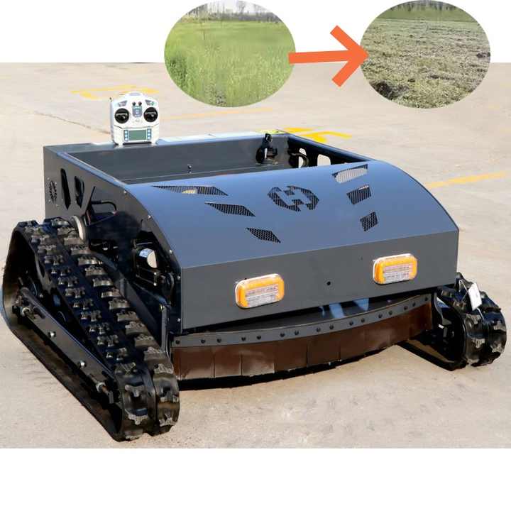800MM Intelligence Robot Lawn Mower Remote Control Gasoline ...